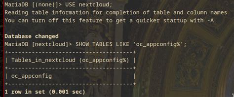 Issue With Update Table Already Exists ℹ️ Support Nextcloud Community