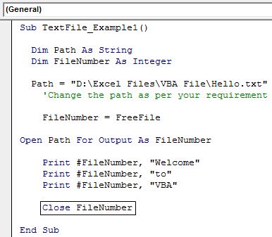 Vba Write Text File Write Excel Data To Text Files Using Vba Code