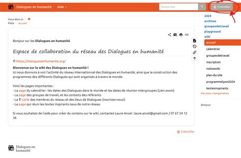 dokuwiki wiki [dialogues en humanité]