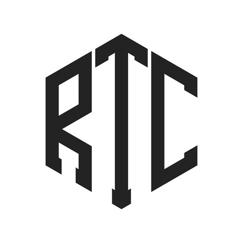 Premium Vector Rtc Logo Design Initial Letter Rtc Monogram Logo Using Hexagon Shape