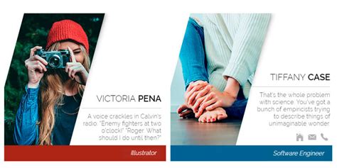 Modern Skewed Profile Card Bypeople