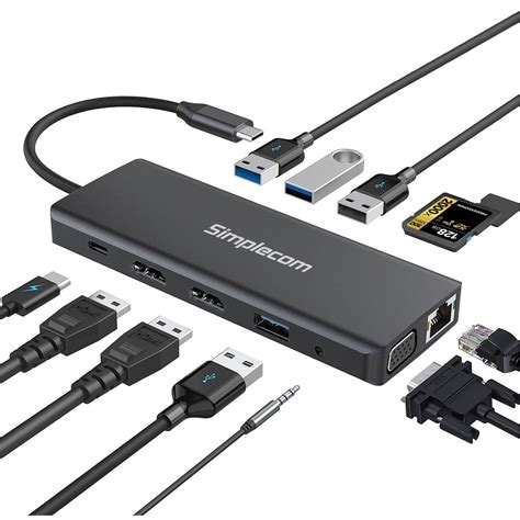 Klik Usb C Displaylink Multi Port Adapter With Dual Hdmi Usb C Data Pd 100w Rj45 Gigabit And