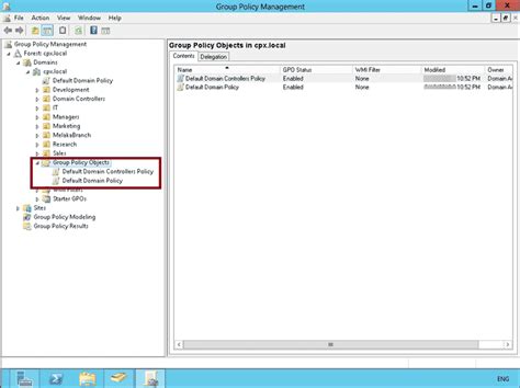 Prohibit Access To Control Panel For Domain Users In Windows Server