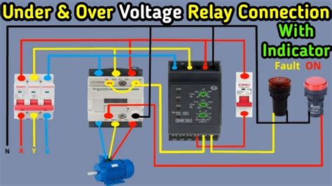 On Video Rccb And Overunder Voltage Protection Relay Connection For