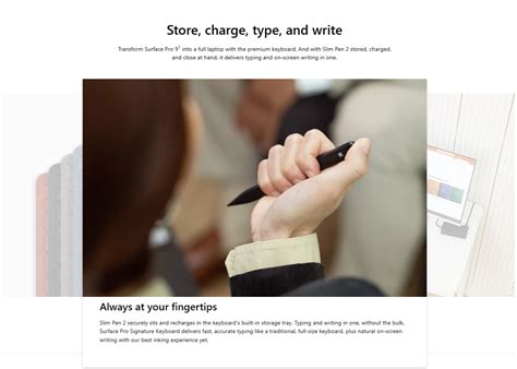 Microsoft Surface Pro X Business Signature Mechanical Backlit Key Large Type Cover