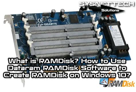 How To Create Ramdisk On Windows 11 And 10 Dataram App