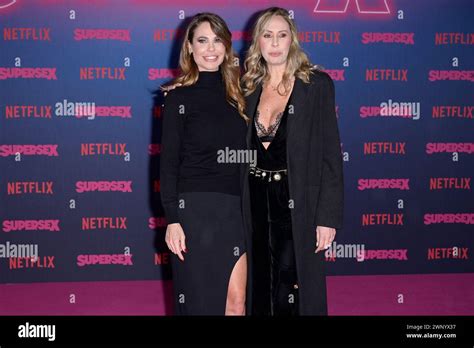Ilary Blasi L And Silvia Blasi R Attend The Red Carpet Of Netflix