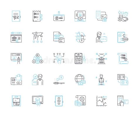 Technological Advancement Linear Icons Set Innovation Automation