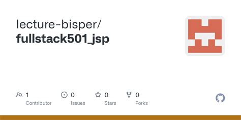 GitHub Lecture Bisper Fullstack Jsp