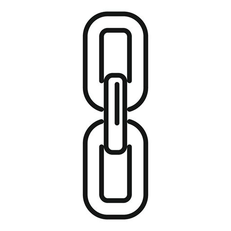 Communication Chain Icon Outline Vector Web Link 15150265 Vector Art