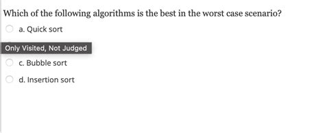 Solved When Is An Array To Sort Already Sorted A When An