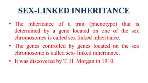 Sex Linked Inheritance Pdf