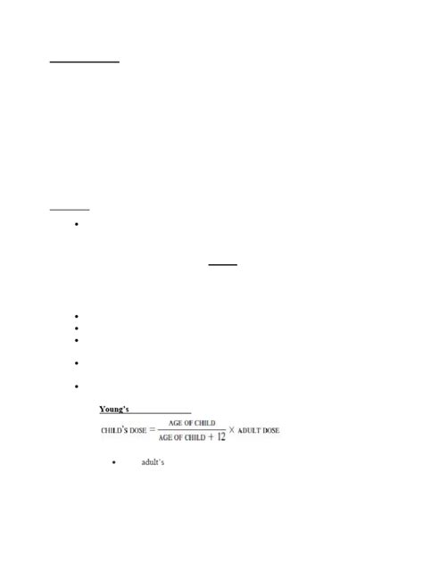 Dose Calculation Pdf Dose Biochemistry Chemistry