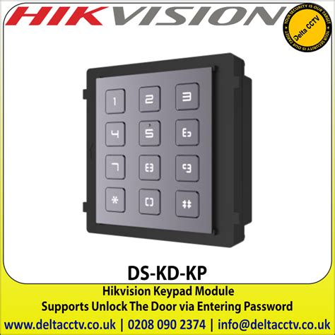 Hikvision Keypad Module Supports Unlock The Door Via Entering Password