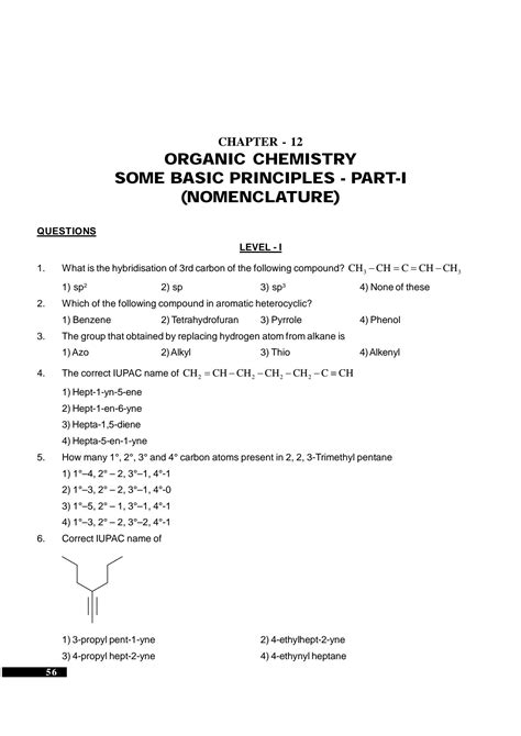 SOLUTION Iupac Naming Quiz Studypool