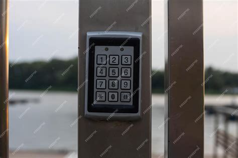 premium photo secure password on keyboard for opening door password
