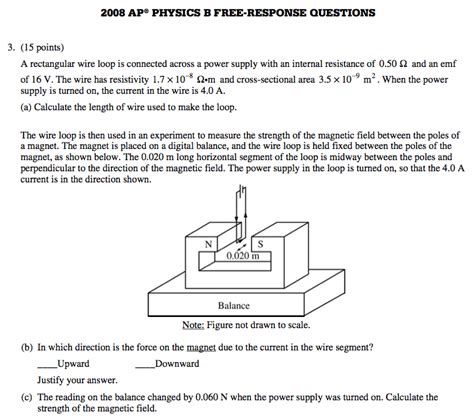 AP Questions AP Physics B