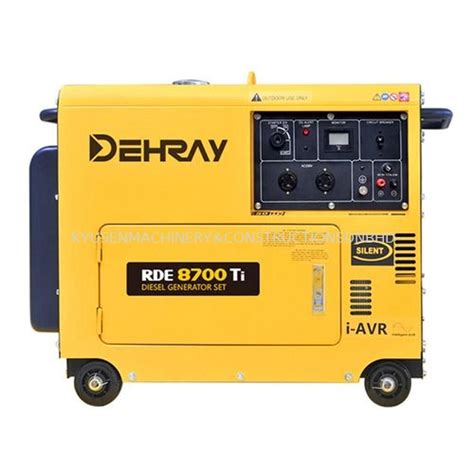 Dehray Rde8700ti Diesel Generator Set Selangor Malaysia Kuala Lumpur Kl Puchong Supplier
