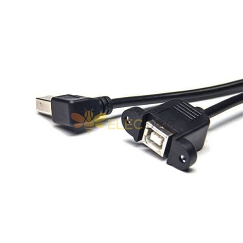 Elecbee 20pcs USB B Female Connector Panel Mount To Type B Male OTG Cable