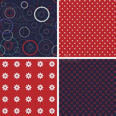 Set Of Firework Pattern Seamless Stock Illustration Illustration Of
