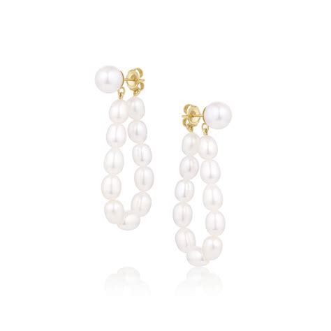 Teardrop Pearl Earrings Marrow Fine