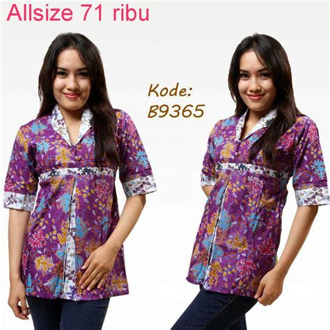 Contoh Model Baju Batik Kerja Model Baju Batik