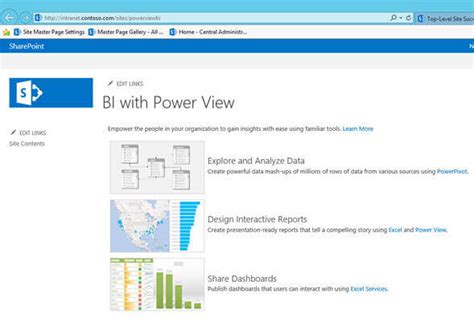 power view reports with sharepoint excel and sql server example