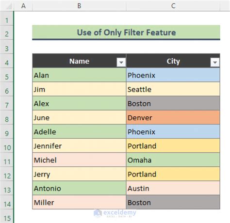 How To Filter Multiple Columns By Color In Excel 2 Methods ExcelDemy