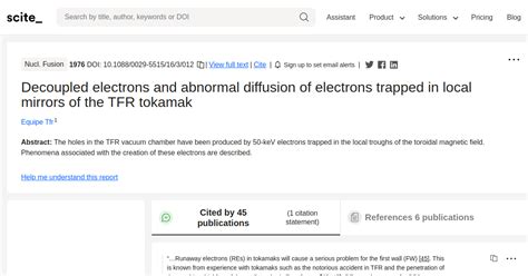 Decoupled Electrons And Abnormal Diffusion Of Electrons Trapped In Local Mirrors Of The Tfr Tokamak