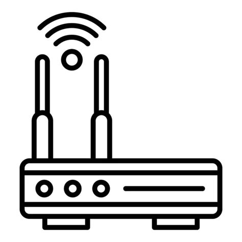 Internet Router Icon Outline Style Stock Vector By ©ylivdesign 468136262