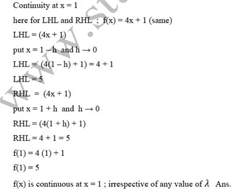 Cbse Class 12 Mathematics Continuity And Differentiability Worksheet Set H