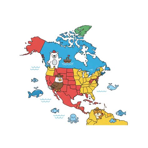 Map Of North America — Free Clip Art Clip Art