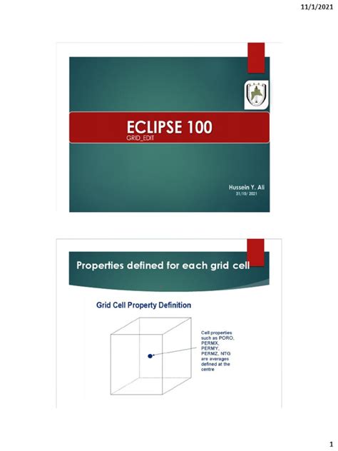 Cartesian Grid Cell Properties Pdf Cartesian Coordinate System