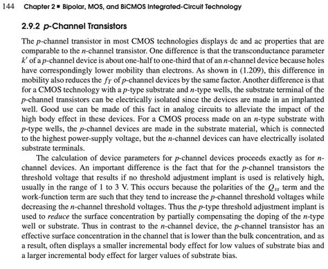 Analog Why Do PMOS Suffer A Worse Body Effect Than NMOS Electrical Engineering Stack Exchange