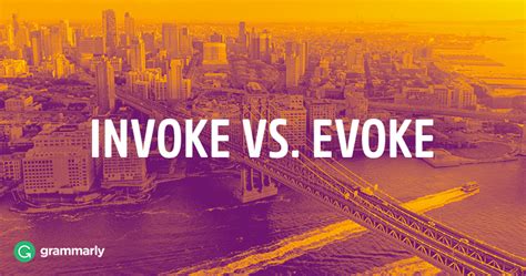 invoke vs evoke grammarly blog