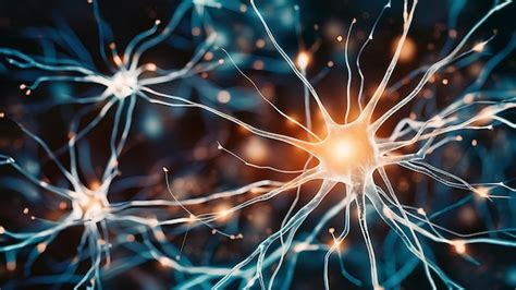 Premium Photo | Glowing Synapse Neural Network Science Illustration