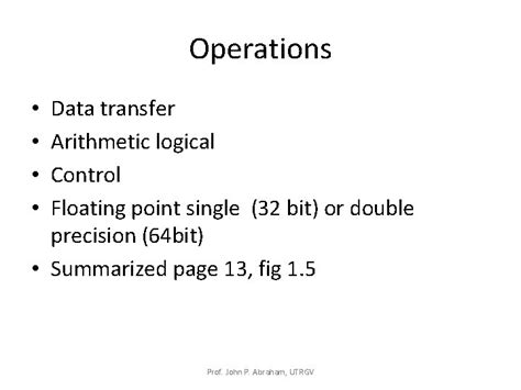 Types Of Architecture Accumulator Stack General Purpose Registerregister