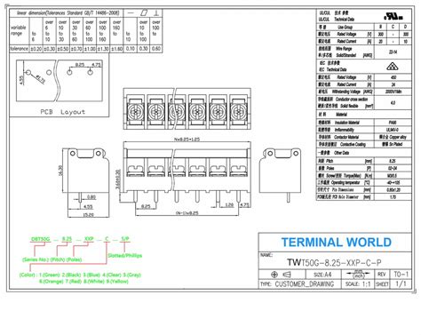 Tw Bt 8 25mm 2 Pin Cover Barrier Terminal Block Connector At ₹ 4 5 Piece Terminal Block