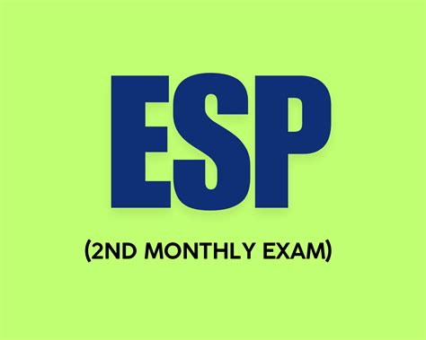 Esp Grade 3 2nd Monthly Exam Quiz