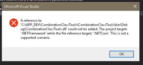 Trying To Make A Class Class Library And Getting Some Odd Error About Net Core What Gives