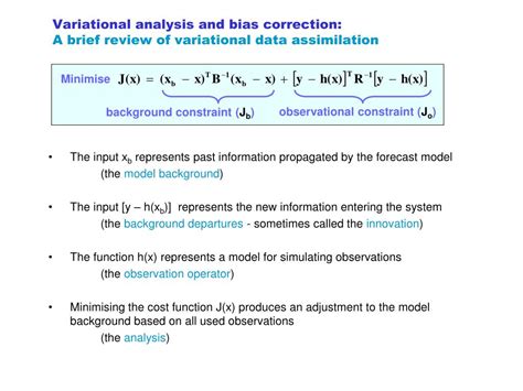 ppt bias correction in data assimilation powerpoint presentation