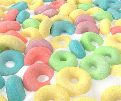 Artstation Bowl Of Colored Cheerios With Milk Resources