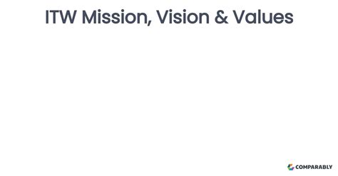 Itw Mission Vision And Values Comparably