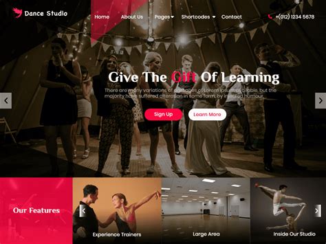 dance master free blogging wordpress theme download