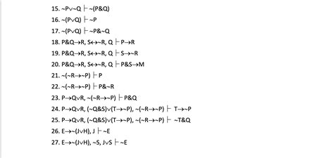 solved for each of the following sequents provide a proof
