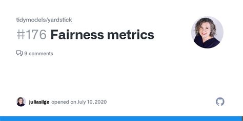fairness metrics · issue 176 · tidymodels yardstick · github
