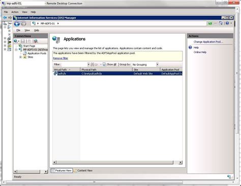 Method For Deleting ADFSAppPool Or ADFS Application Pool From IIS On Windows Server