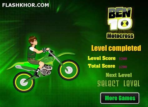 بازی آنلاین بن تن بن 10 موتورکراس بنتن