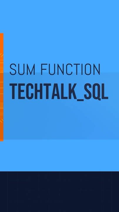 Sum Function Oracle Sum Of Values Sql Oracle Youtube