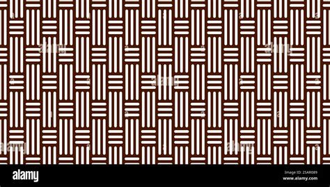 Vertical Triple Basketweave Seamless Pattern Brown Basket Weave Bamboo